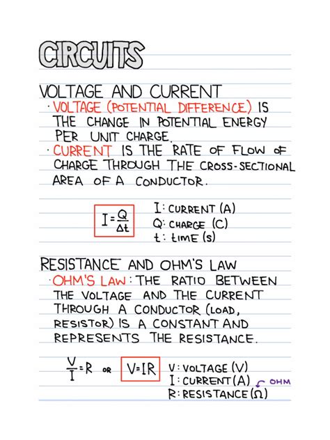 Circuits Notes Download Free Pdf Voltage Electrical Resistance