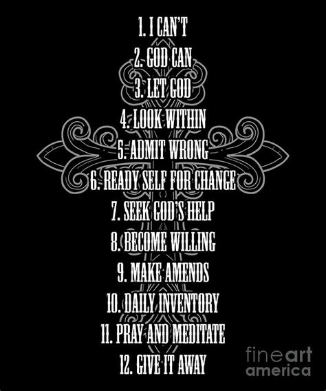 celebrate recovery christian cross 12 step guide tee drawing by noirty