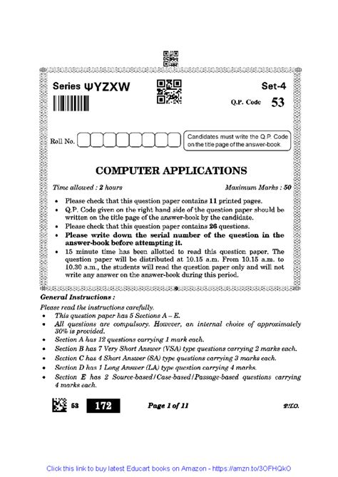 53 Computer Application Pyp22 2023 53 Page 2 Of 11 Section A 12 1