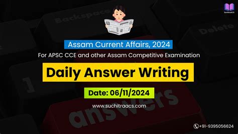 Apsc Answer Writing Daily On Assam Tribune 06112024