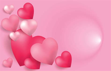 Download Valentines Day Background With Pink Hearts