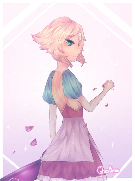 A Single Pale Rose Pearl Steven Universe Fanart By Ghostimu On Deviantart