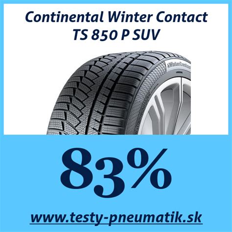 Continental Winter Contact TS 850 P SUV: 83 %, 9 recenzií, od 130,56 ...