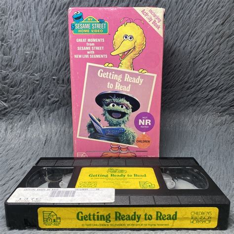 Sesame Street Getting Ready To Read Vhs Sesame Street Getting Ready