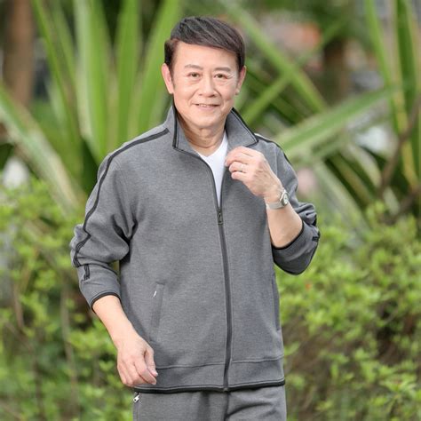 中老年运动套装男春秋爸爸运动套装运动服中年男士套装休闲三件套虎窝淘