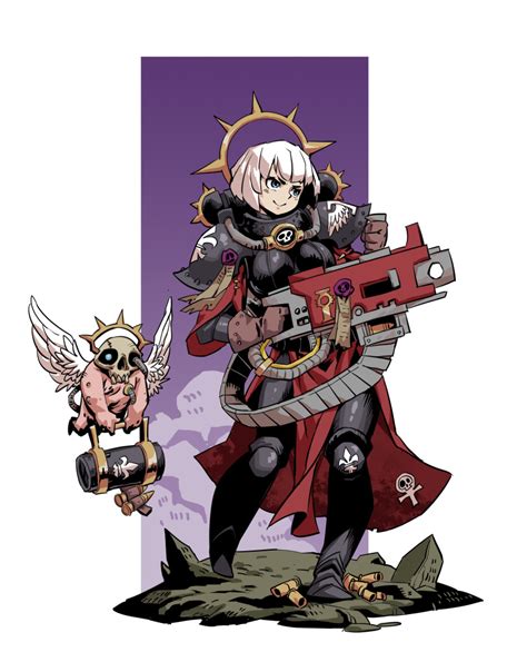 Safebooru 1girl Absurdres Adepta Sororitas Angel Wings Armor Bangs