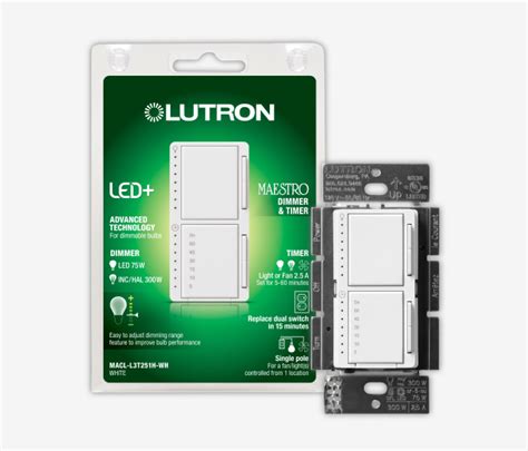 Maestro Dual Control Led Dimmer And Timer Switch Lutron