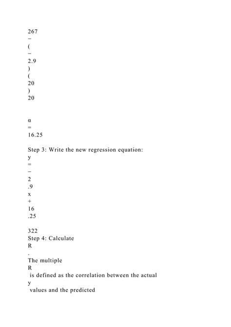 Exercise 29calculating Simple Linear Regressionsimple Linear Regdocx