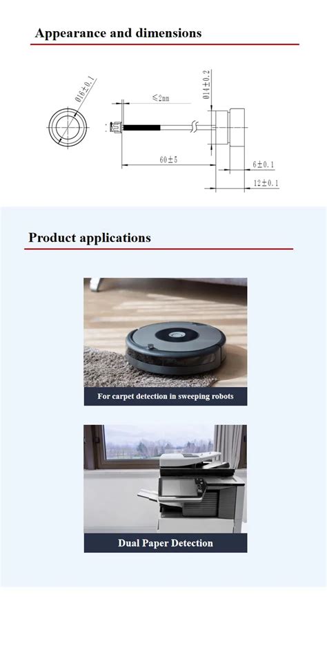 300khz High Frequency Sensord16mm Ultrasonic Transducer For Sweeping