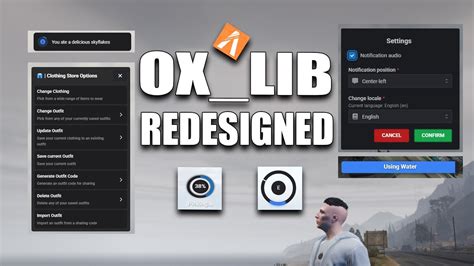 Oxlib Re Designed Works With Qbcore Esx Qbox Youtube
