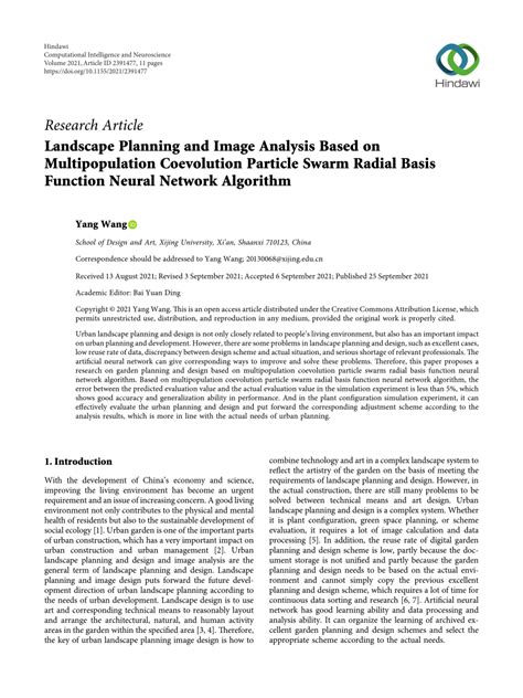 pdf landscape planning and image analysis based on multipopulation