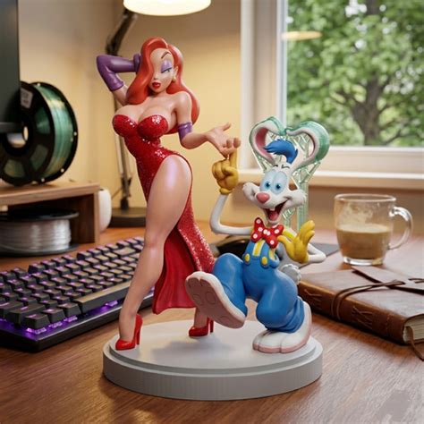 🐇 Roger And Jessica Rabbit 3d Stl Who Framed Roger Rabbit Figure 3d