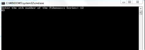 Fibonacci Series In C Csharp Star
