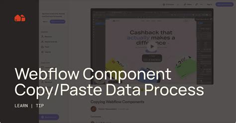 webflow component copy paste data process [tip] no code supply co