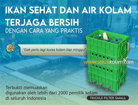 Paket Trickle Filter 4 Susun Kecil Solusi Kolam