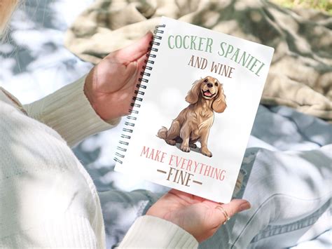 Cocker Spaniel Notebook Dog Notebook Dog Stationary Cocker Spaniel
