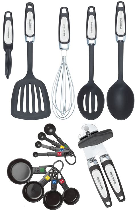 Free Shipping Farberware 14 Piece Kitchen Utensil Set Nonstick Safe