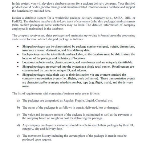 Solved In This Project You Will Develop A Database System