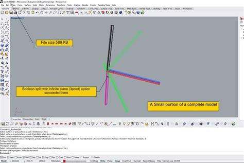 Boolean Split With Infinite Plane Option Fails Rhino For Windows McNeel Forum