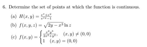 Solved Determine The Set Of Points At Which The Function Chegg Com