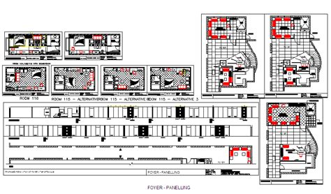 Hotel Building Structure Detail Plan Elevation And Section 2d View Layout Dwg File Artofit