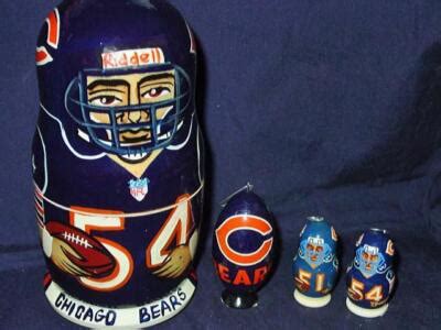 1 Russian Nesting Doll Set Chicago Bears Nfl W 3 Player Xmas