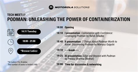 Tech Meetup Podman Unleashing The Power Of Containerization Crossweb