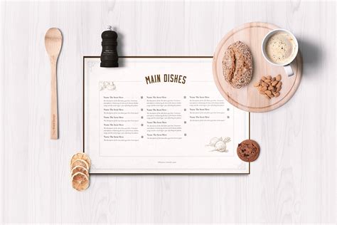 Classy Food Menu 6 Template On Yellow Images Creative Store 33195