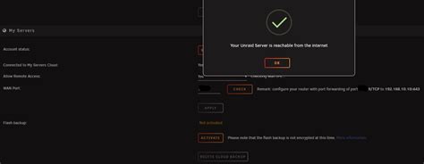 Unable To Get Remote Access To Show Up On My Servers Webpage Connect