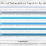 SmartArt List Vertical Textbox 6 Steps PowerPoint Template