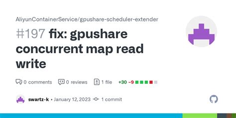 Fix Gpushare Concurrent Map Read Write By Swartz K · Pull Request 197 · Aliyuncontainerservice