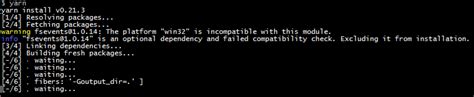 Javascript Fibers Node Gyp Hanging On Yarn Install On Windows Stack