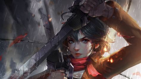 Mikasa Ackerman Hd Attack On Titan Wallpapers Hd Wallpapers Id 65051