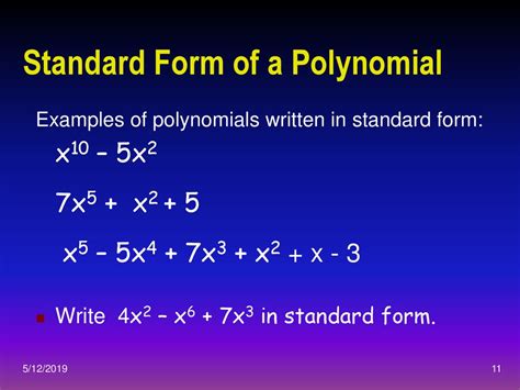 Polynomial Vocabulary Ppt Download
