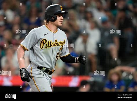 Pittsburgh Pirates Jack Suwinski Returns To The Dugout After Hitting A Home Run Against The