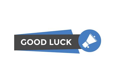 Good Luck Text Button Speech Bubble Good Luck Text Web Template Vector Illustration 11063706