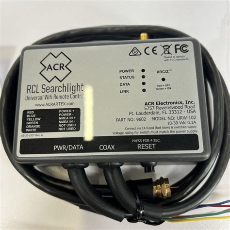 Acr Rcl 100 100d Led Spotlight Wifi Remote Control Module New Old Stock Max Marine Electronics
