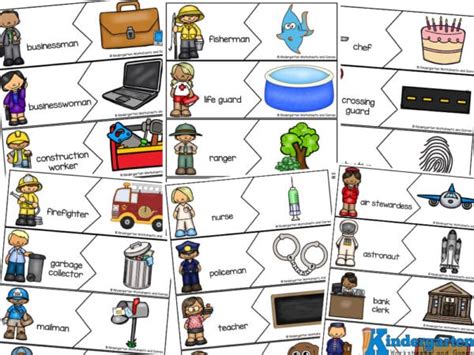 Free Printable Puzzles Community Helpers Activity