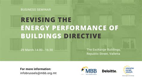 Revising The Energy Performance Of Buildings Directive Event
