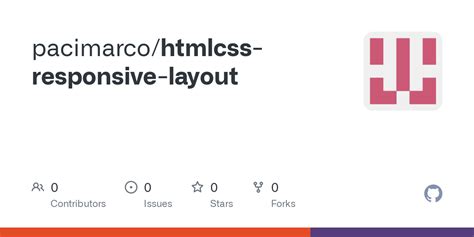 Github Pacimarcohtmlcss Responsive Layout