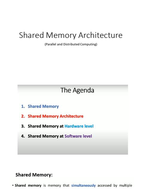 Shared Memory Architecture Pdf