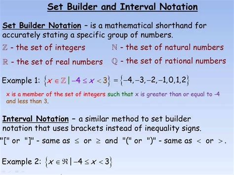 how to describe a set using set builder notation