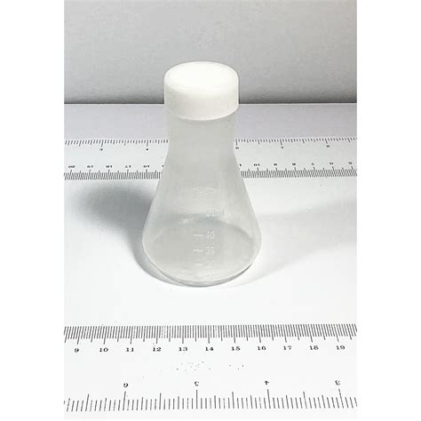 ขวดรูปชมพู่ พลาสติก มีขีดสเกล พร้อมฝาเกรียว ขนาด 50ml 100ml And 250ml Plastic Erlenmeyer Flask