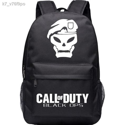Backpackกระเป๋าเป้☽luminous Reflective Call Of Duty School Bag Game