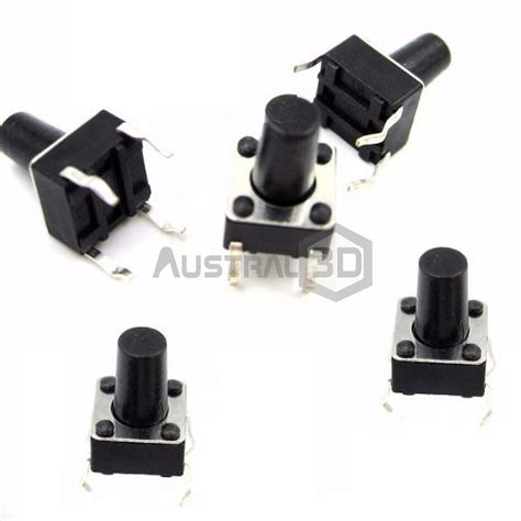 Austral 3d Rosario 10 X Push Button Boton Pulsador Tact Switch 6x6x10mm Arduino