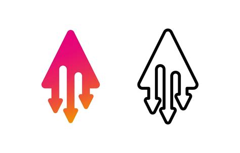 Start And Arrow Icon Special Collection Colorful Icon Set Upload