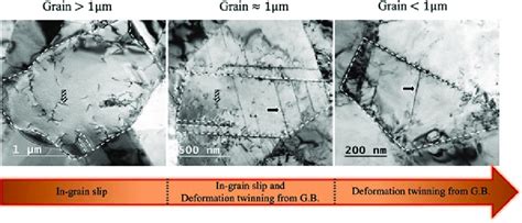 17 Tem Images Showing The Transition Of Deformation Microstructures
