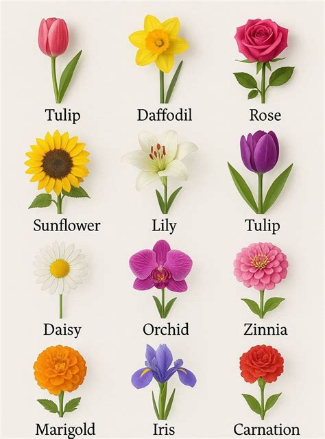 Types Of Flowers List Of 50 Popular Flowers Names With Their Meaning Artofit