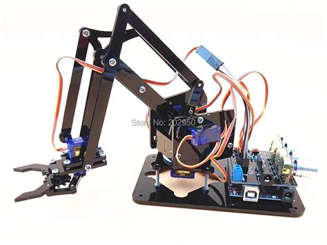 Set Acrylic Mechanics Handle Robot DOF Arm Created Learning Kit DOF DIY Robot Arm Robot Claw
