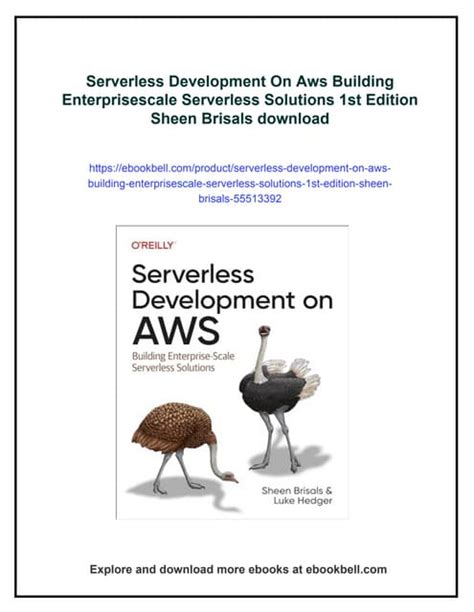 Serverless Development On Aws Building Enterprisescale Serverless